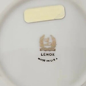 Lenox Dish in the Shape of a Leaf Cream 24K Gold Trim Made in USA 7" X ...