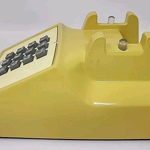 Bell System by Western Electric Desk Phone Push Button Gold in ITT Box ...