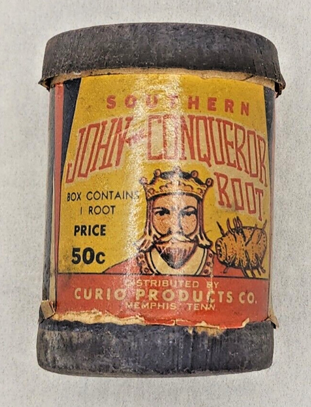 Vintage John the Conqueror Root Curio Products Memphis Tenn Empty ...