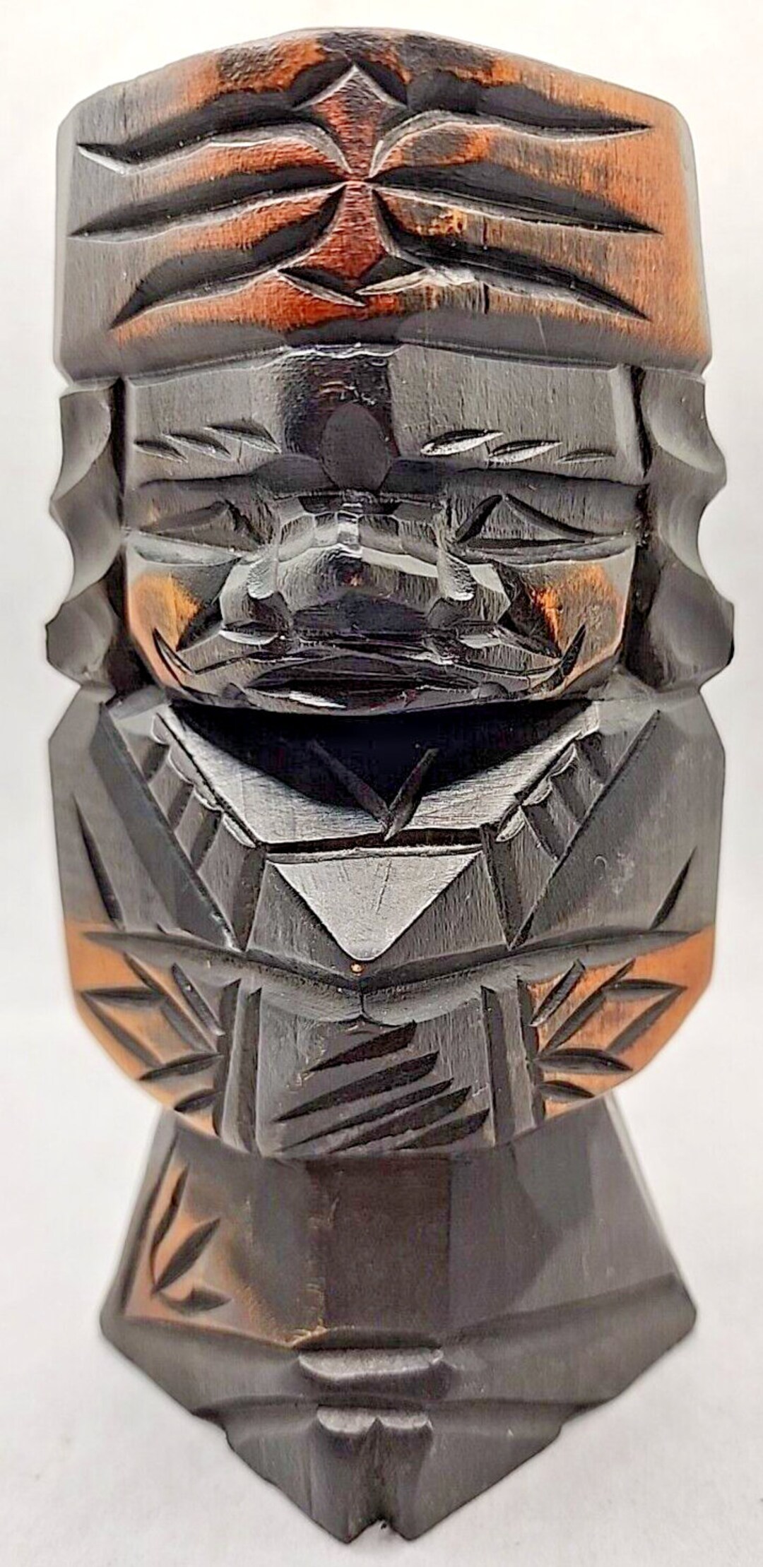 Vintage Japanese Carved Wooden Ainu 7" Figure U189 1 - Etsy