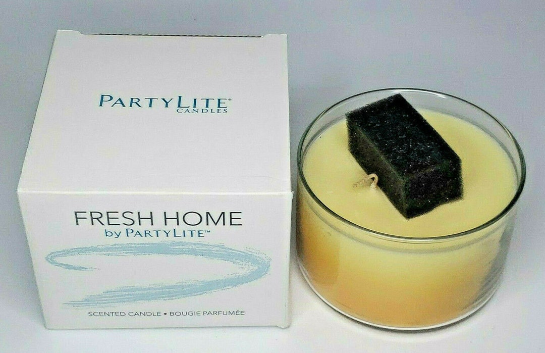 Vintage Retired Partylite Fresh Home Fresh Citrus Nectar Layered 3-wick ...