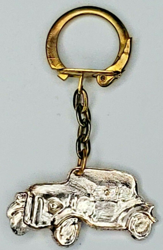 1960's rare yellow 1930's ford car keychain vintage v… - Gem