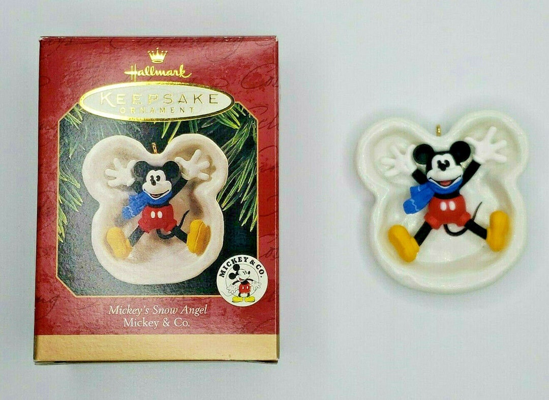 1997 Hallmark Mickey's Snow Angel Mickey & Co. Ornament U70/4035 - Etsy