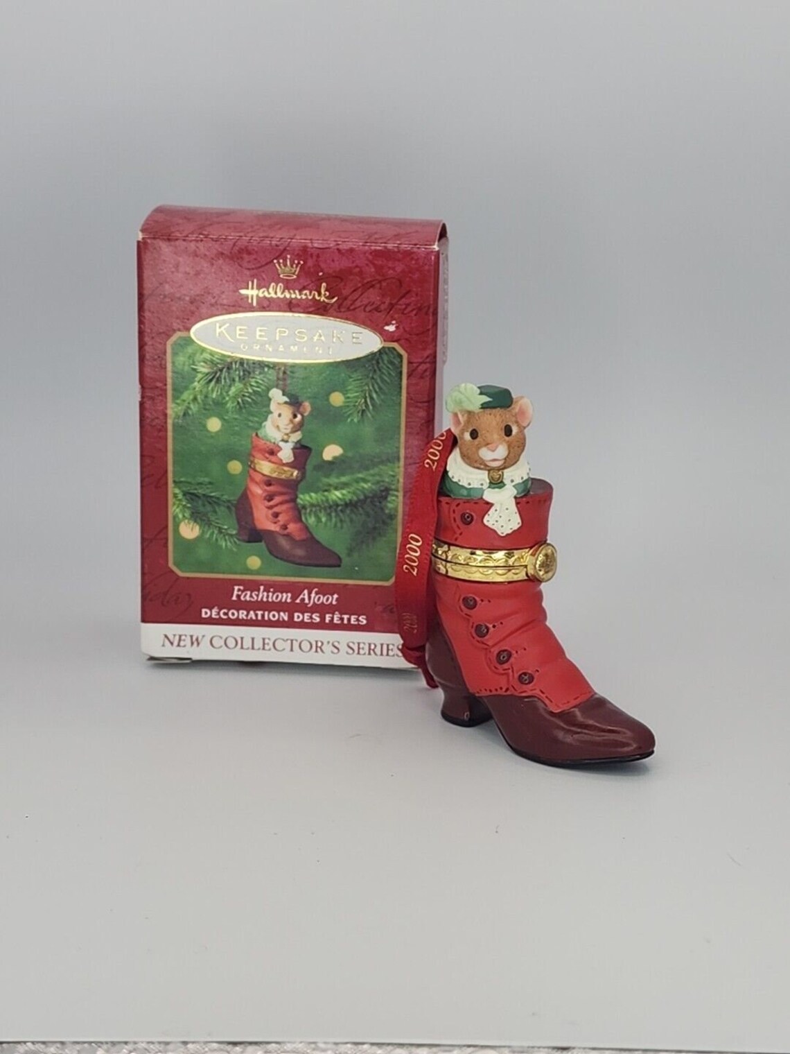 Hallmark Keepsake Ornament Fashion Afoot Mouse in Shoe 2000 U76 - Etsy