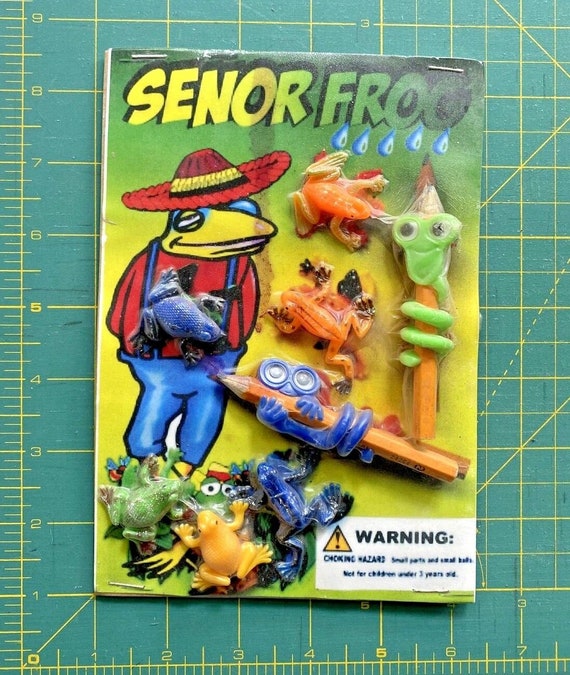 Vintage senor frog vending machine display board #474 - Gem