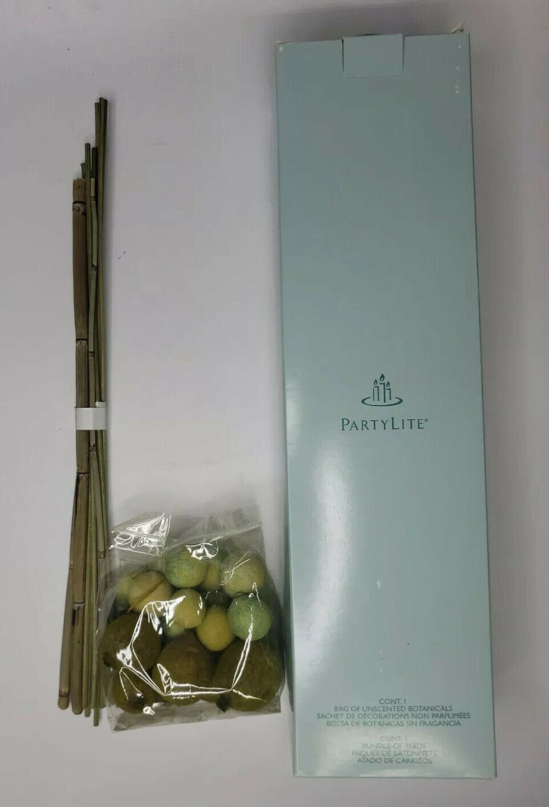 Vintage Retired Partylite pure Green Accents Decoration New in Box P18a ...