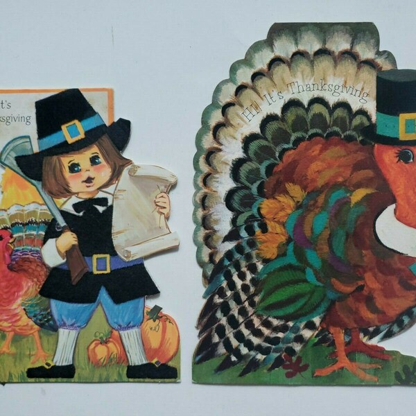 Thanksgiving Vintage Cards - Etsy