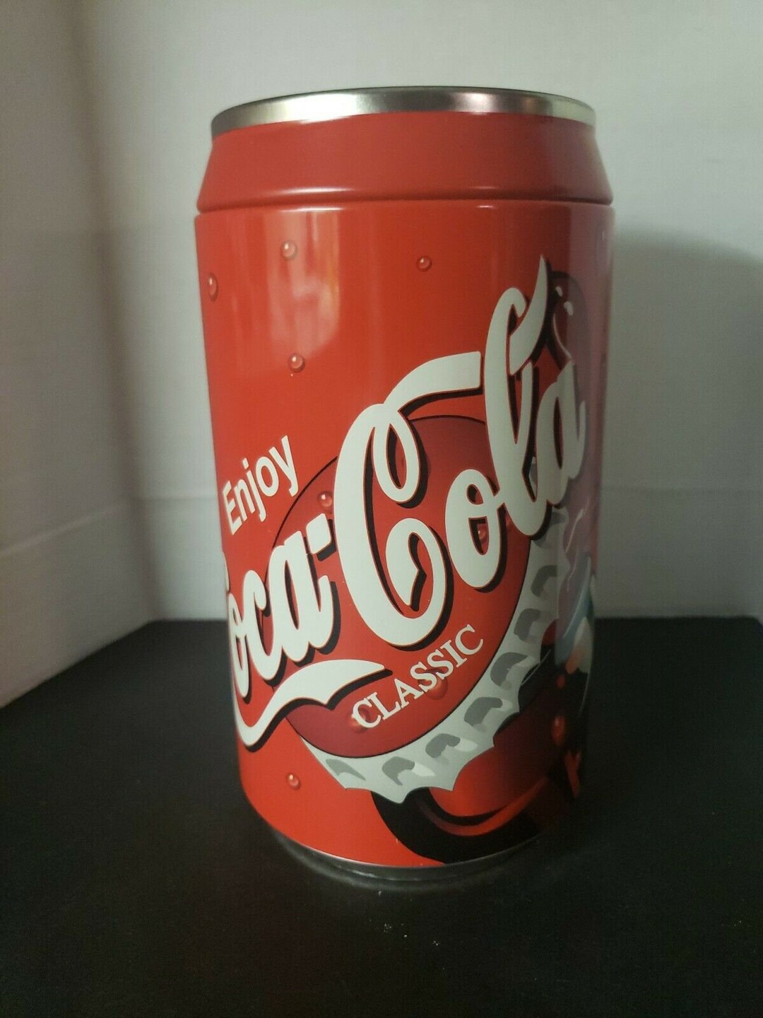 2004 Coca-cola Classic Collectible Large Soda Can Shape Coin Bank 8 ...