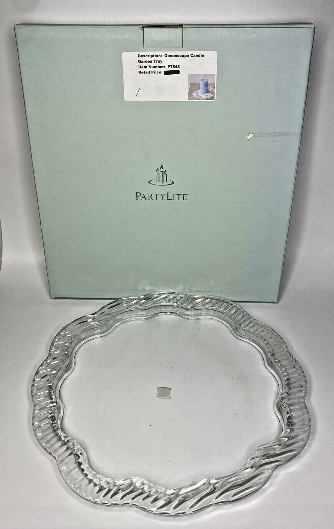 Vintage Retired Partylite Oceanscape Candle Garden Tray Rare Retired ...