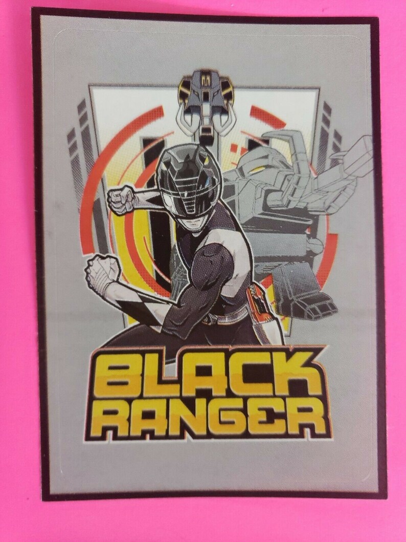 Retro Power Ranger 12 Stickers With Vending Display Sign New | Etsy