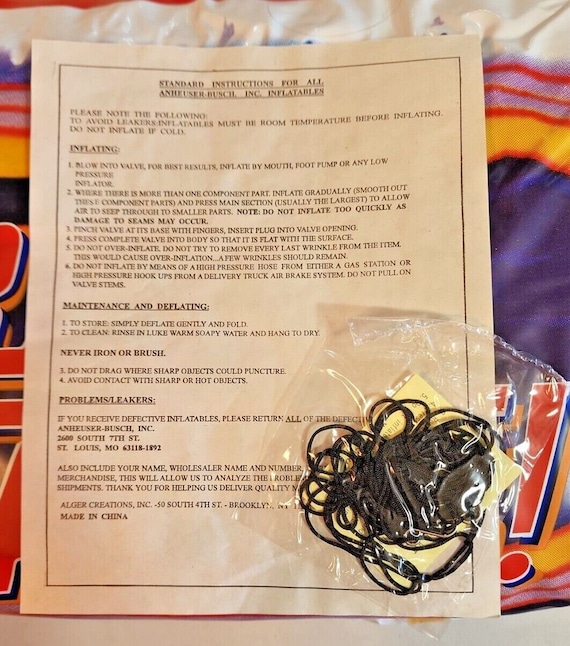 1990's Busch / Busch Light Large Inflatable Beer Can … - Gem