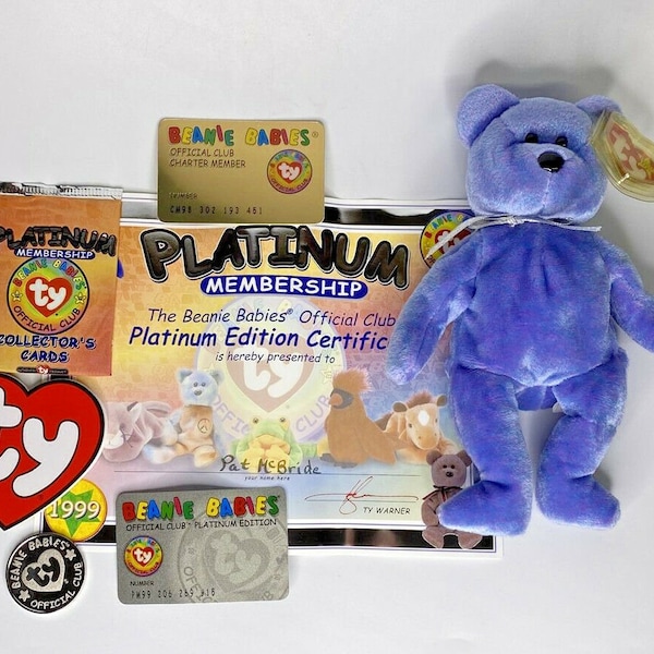 Beanie Baby Platinum Membership - Etsy