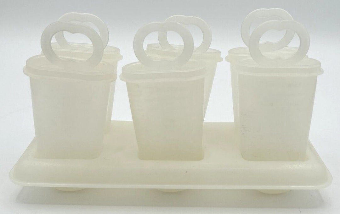 Vintage Tupperware Set of 6 Popsicle Makers With Tray and Lids SKU U149 ...