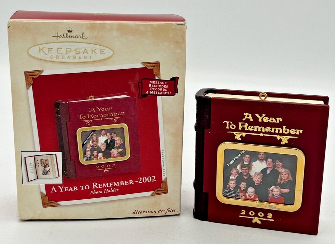 2002 Hallmark A Year to Remember Photo Holder Ornament SKU U108 - Etsy