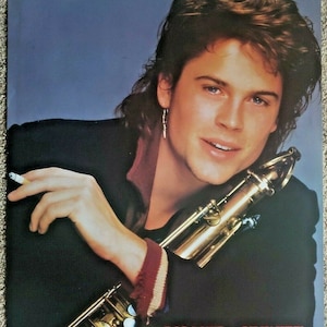 Vintage 1985 Rare Rob Lowe St. Elmo's Fire Original Movie Pin up Poster ...