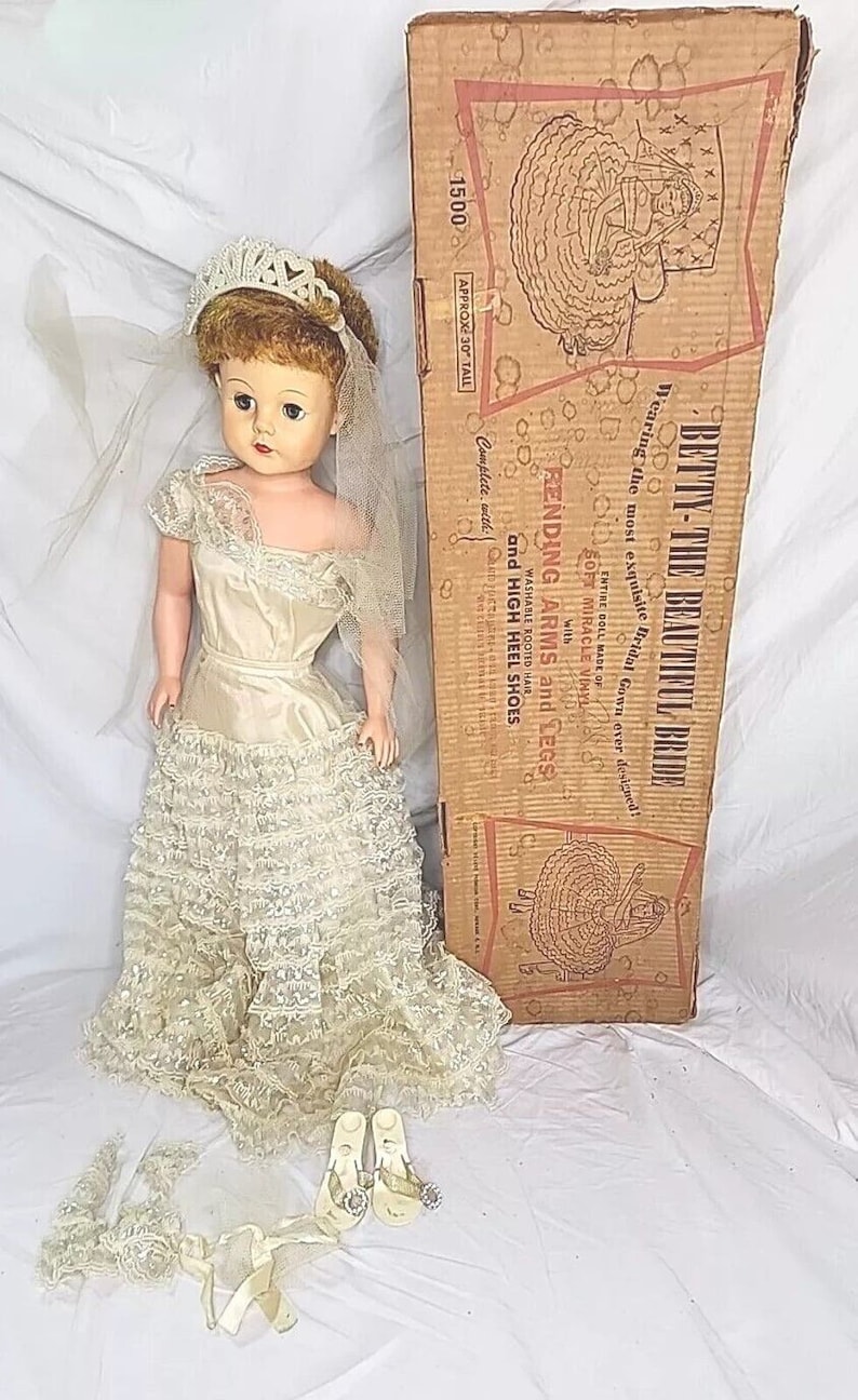 Vintage Betty the Beautiful Bride Doll in Box - Etsy