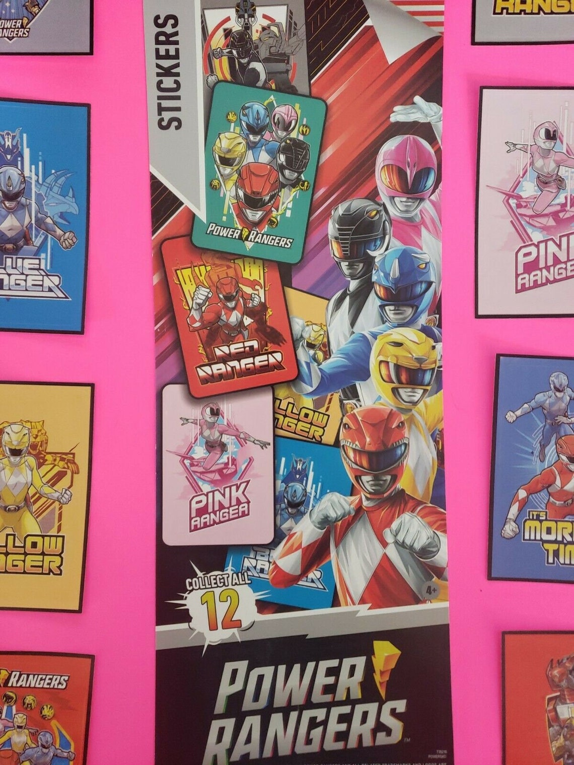 Retro Power Ranger 12 Stickers With Vending Display Sign New | Etsy