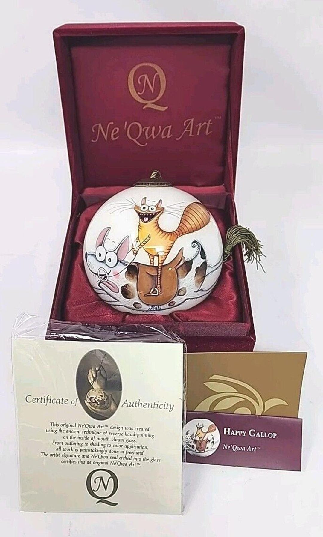 Ne'qwa Art Happy Gallop Christmas Ornament by Clarem Ackie U232 - Etsy