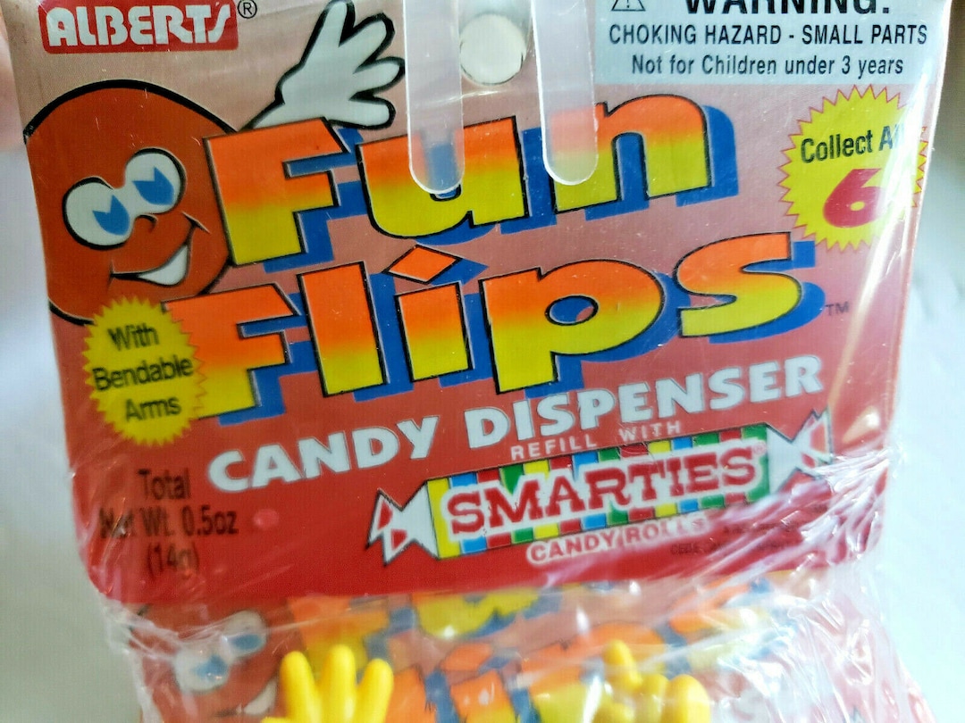 Vintage 1994 Alberts Fun Flips Candy Dispenser Containers 12 - Etsy