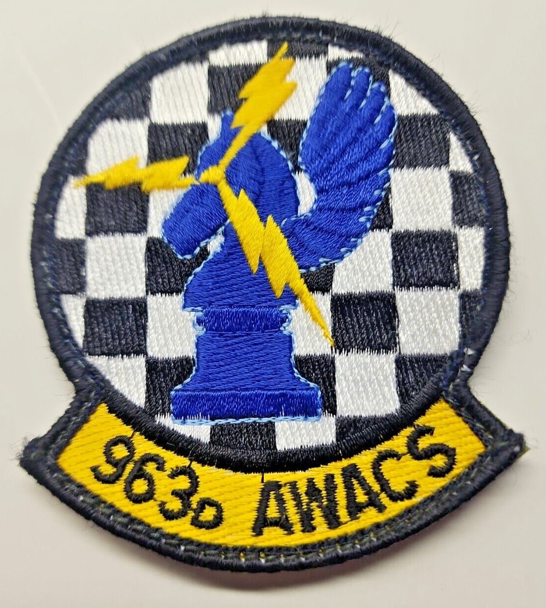 Vintage Usaf Military 963 D Awacs Patch 3.5x 3 Pb192 - Etsy
