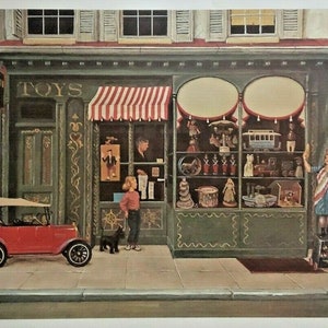Vintage Rare Print of Georgetown Toy Shop in the Early 1950's. - Etsy