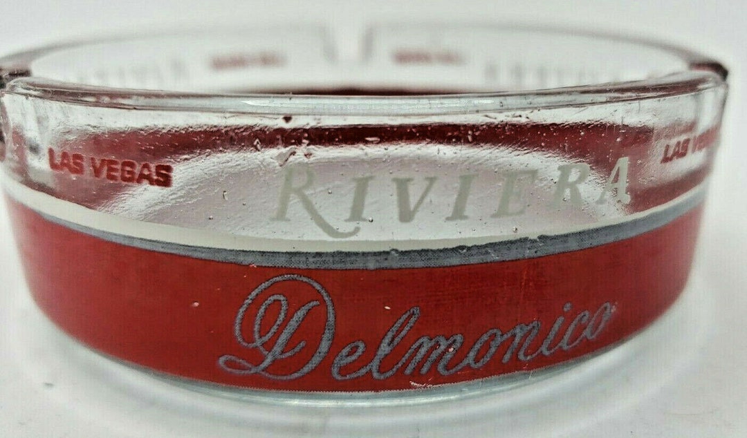 Vintage Riviera Lighthouse Delmonico Glass Red Ashtray Las - Etsy