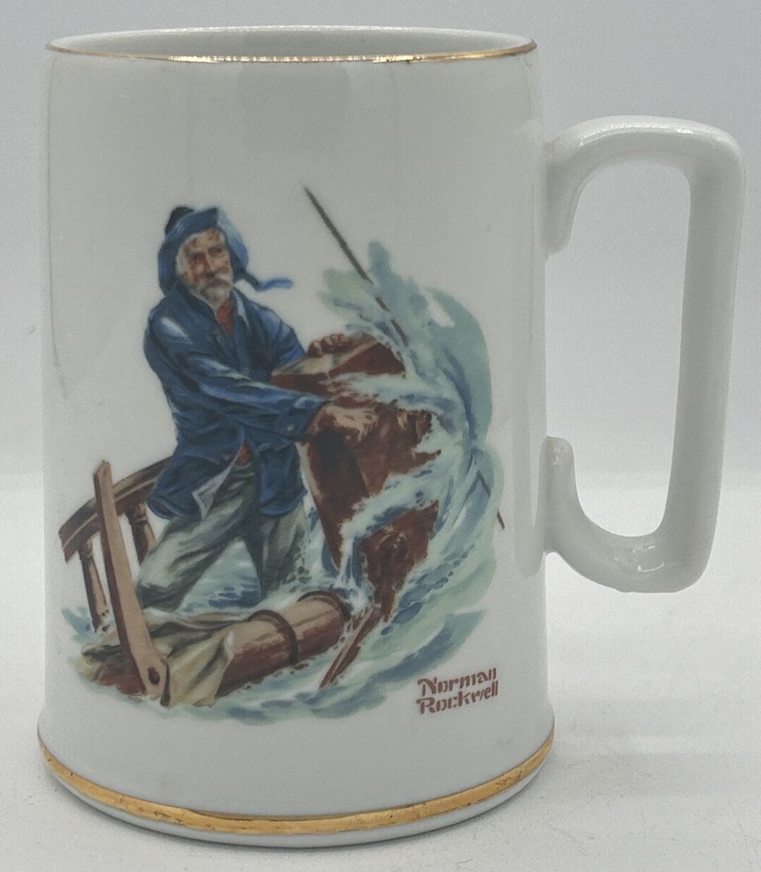 1985 Norman Rockwell Museum Braving the Storm Mug U237 - Etsy