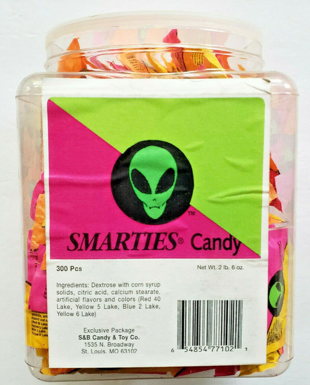 S & B Candy Toy Co St Louis Mo Vintage Smarties With Alien Contain New ...