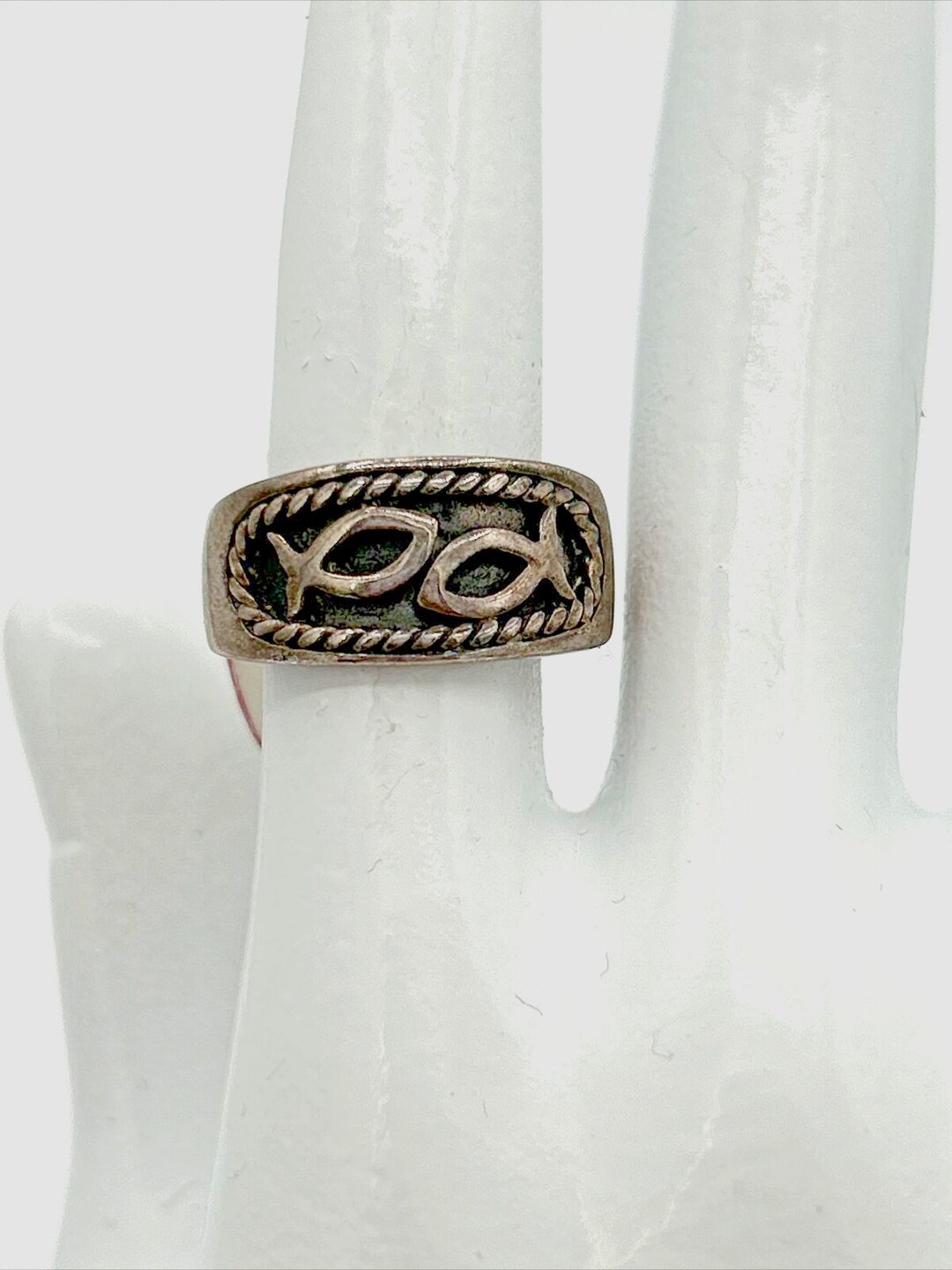 Vintage Premier Designs creed Ring Two Fish Design Abt Size 5.5 Sku ...