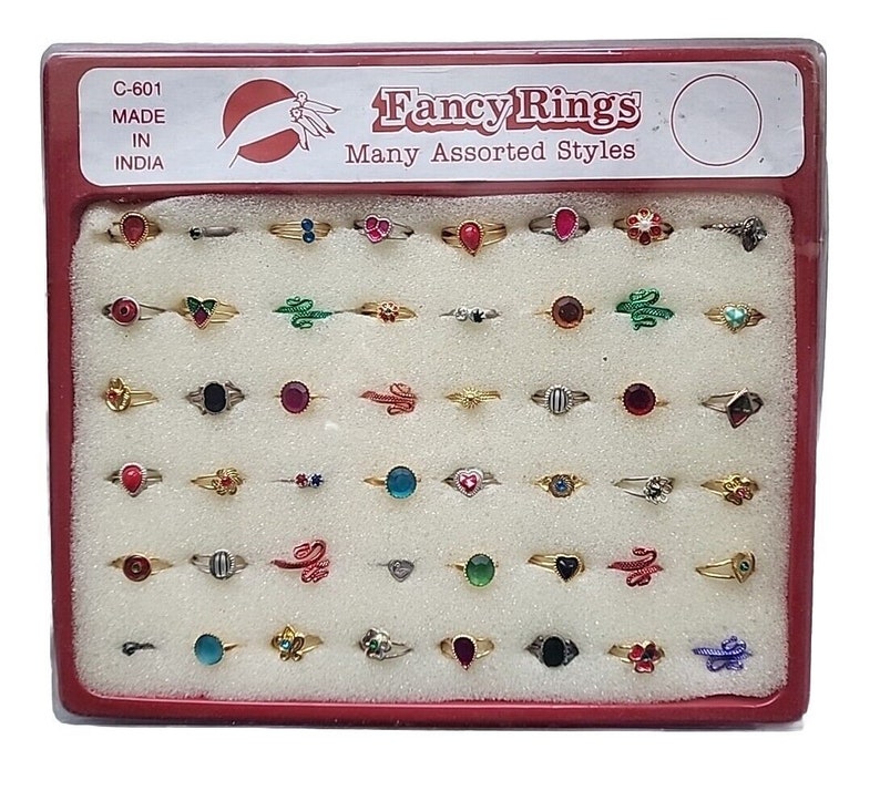 Vintage 48 Fancy Rings Red Display Gumball Vending Machine Display - Etsy