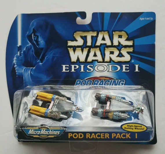 1998 Star Wars Episode 1 Micro Machines Pod Racer Pack 1 by - Etsy