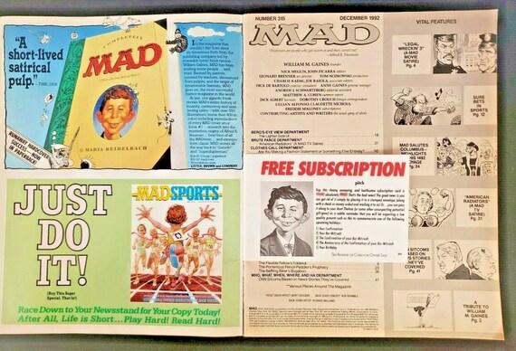 1992 mad magazine december no 315 "lethal weapon 3" … - Gem