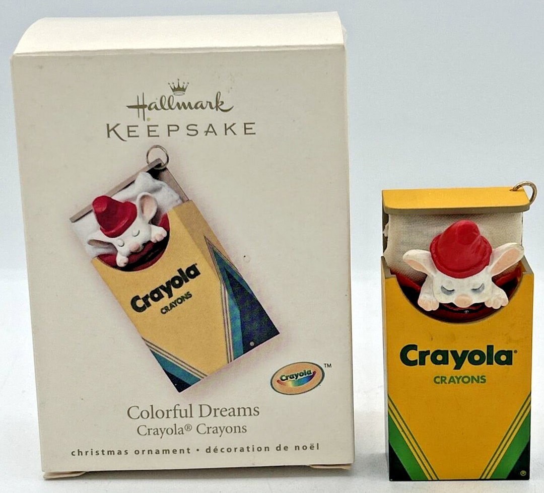 Vtg Hallmark Colorful Dreams Crayola Crayons Keepsake Ornament U232 - Etsy