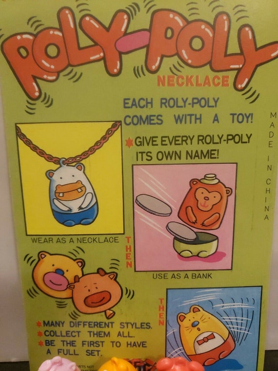 Vintage Gumball Roly Poly Necklace Charms Lot of 8 Ve… - Gem