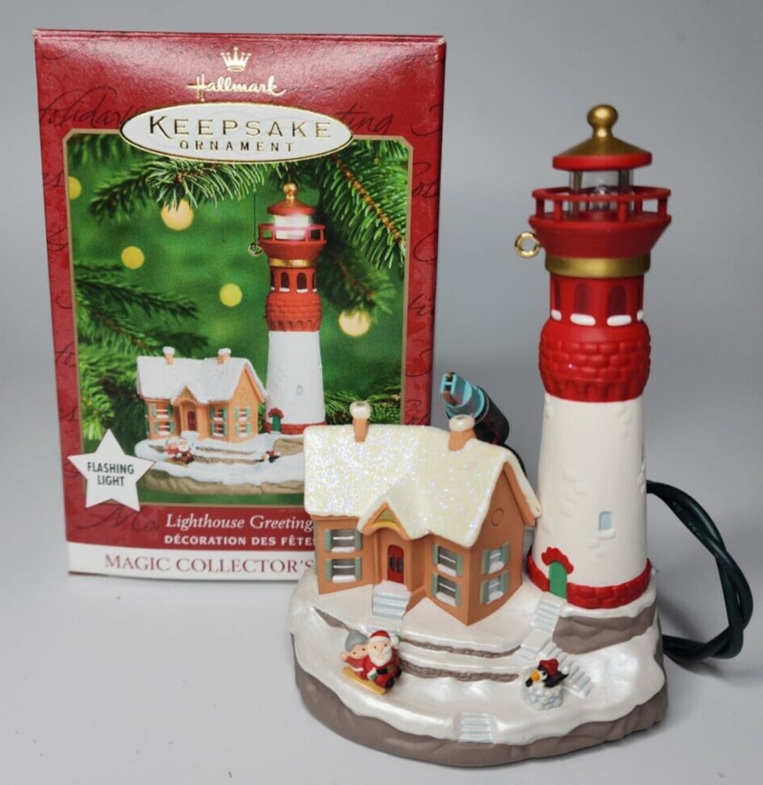 2000 Hallmark Lighthouse Greetings Ornament SKU U124 - Etsy