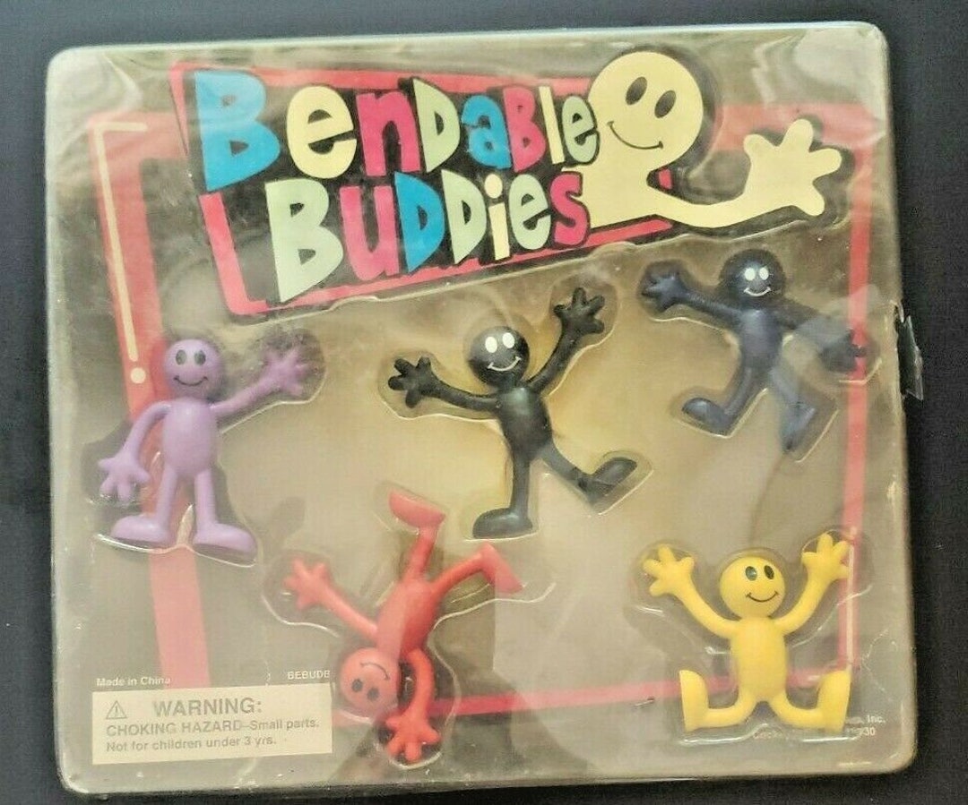 Vintage Bendable Buddies Gumball Vending Machine Charms Header Display ...