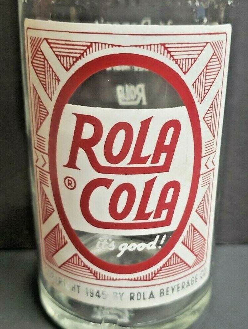Vintage 1953 Rola Cola Soda Pop Bottle 12oz Erie Pa Very - Etsy