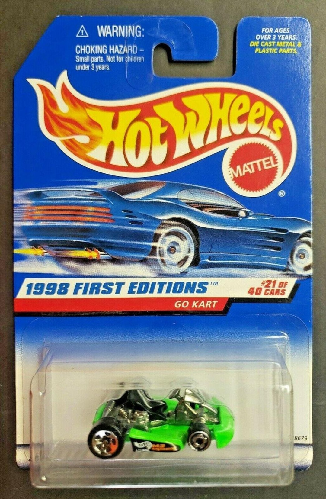1998 Hot Wheels Go Kart 1st Ed Green MJ Engineering 123 Racing 21/40 ...