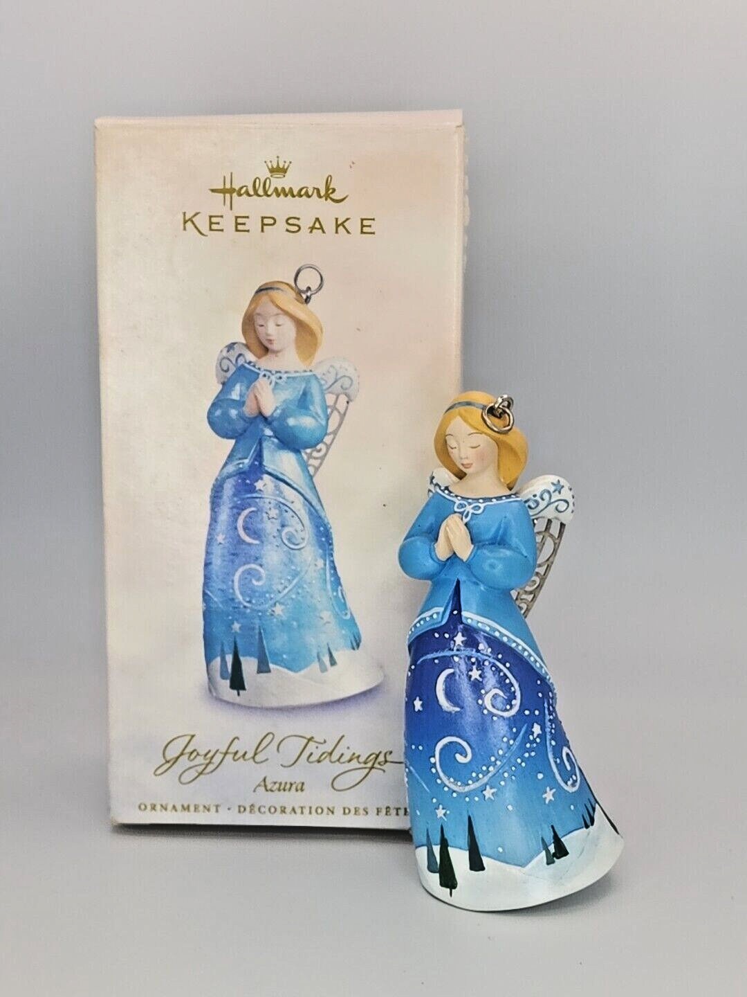 Hallmark Keepsake Handcrafted Metal Ornament Joyful Tidings Azura Peace ...