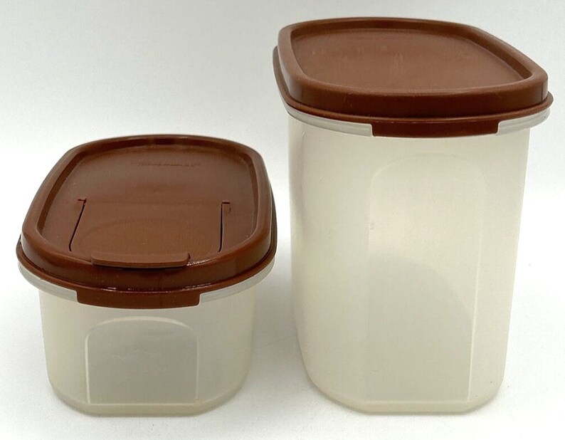 Tupperware Modular Mates Set of 7 Pieces Brown Lids Various - Etsy