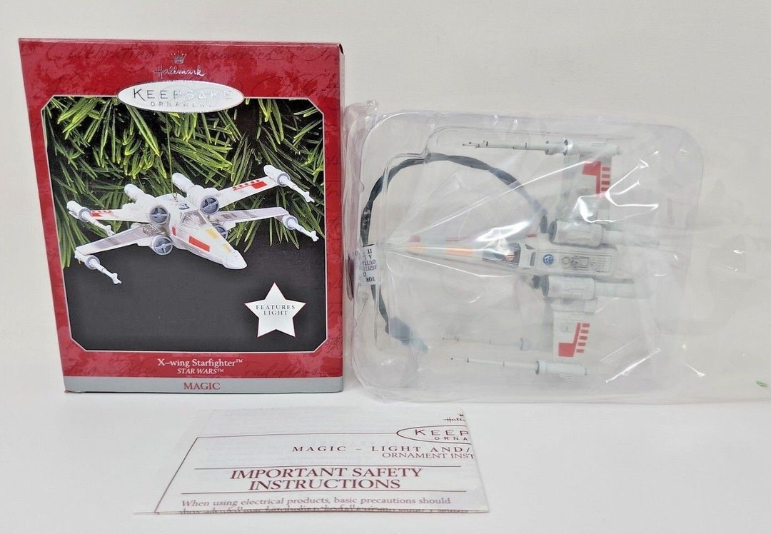 1998 Hallmark Star Wars X-wing Starfighter Magic Light Ornament NIB U12 ...