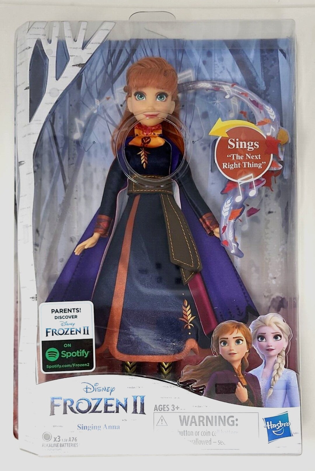New Hasbro Disney Frozen Ii Singing Anna Doll Sings the Next - Etsy