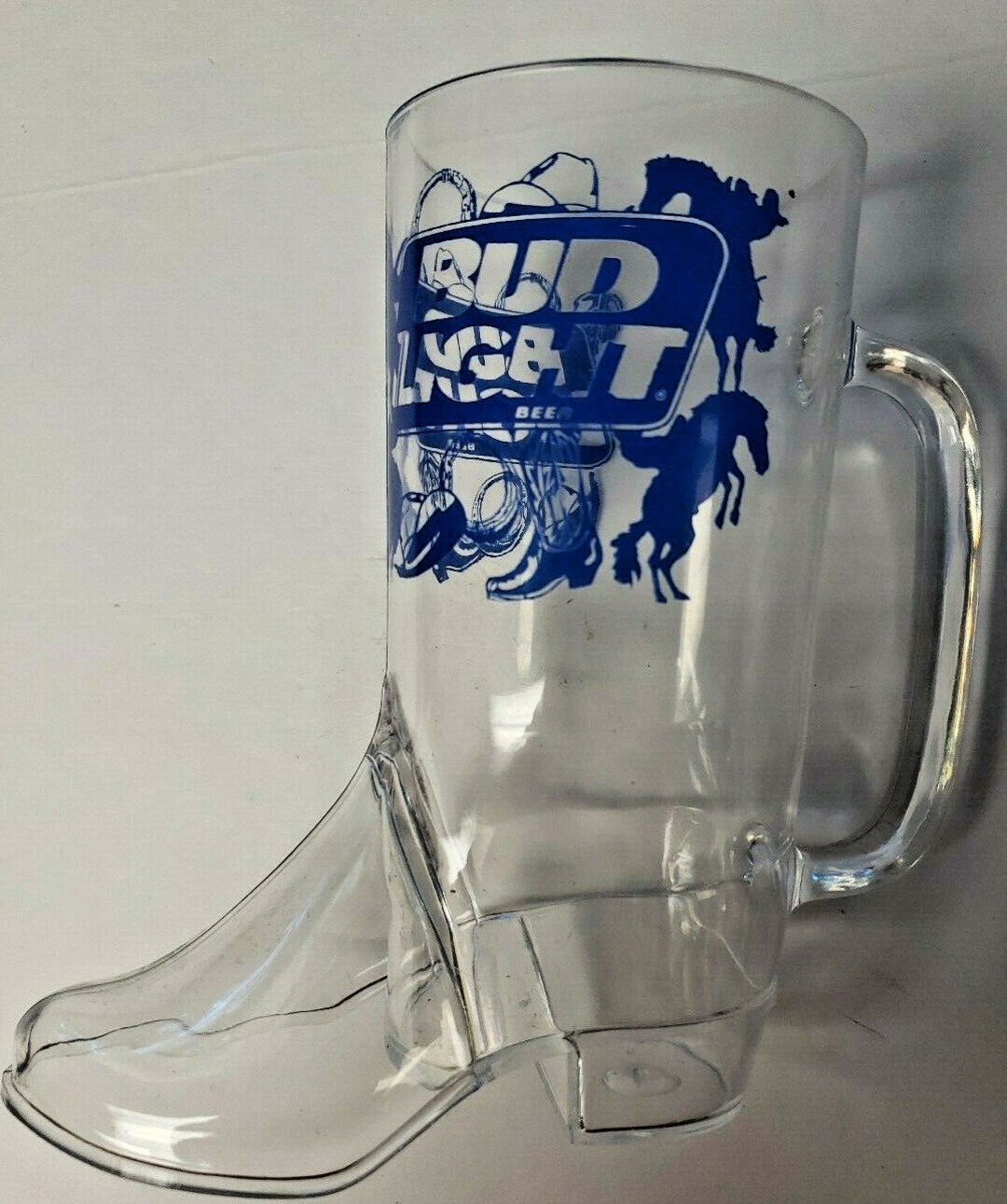 Vintage Anheuser Busch Bud Light Rodeo Cowboy Plastic Boot 6"tall Rare ...