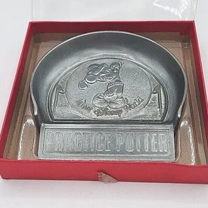 Walt Disney World Mickey Mouse Pewter Practice Putter Gold in Box U4 - Etsy
