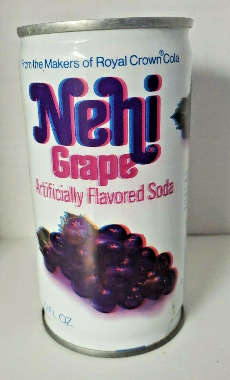 Vintage Nehi Grape Steel Soda Pop 12oz Steel Can Royal Crown - Etsy