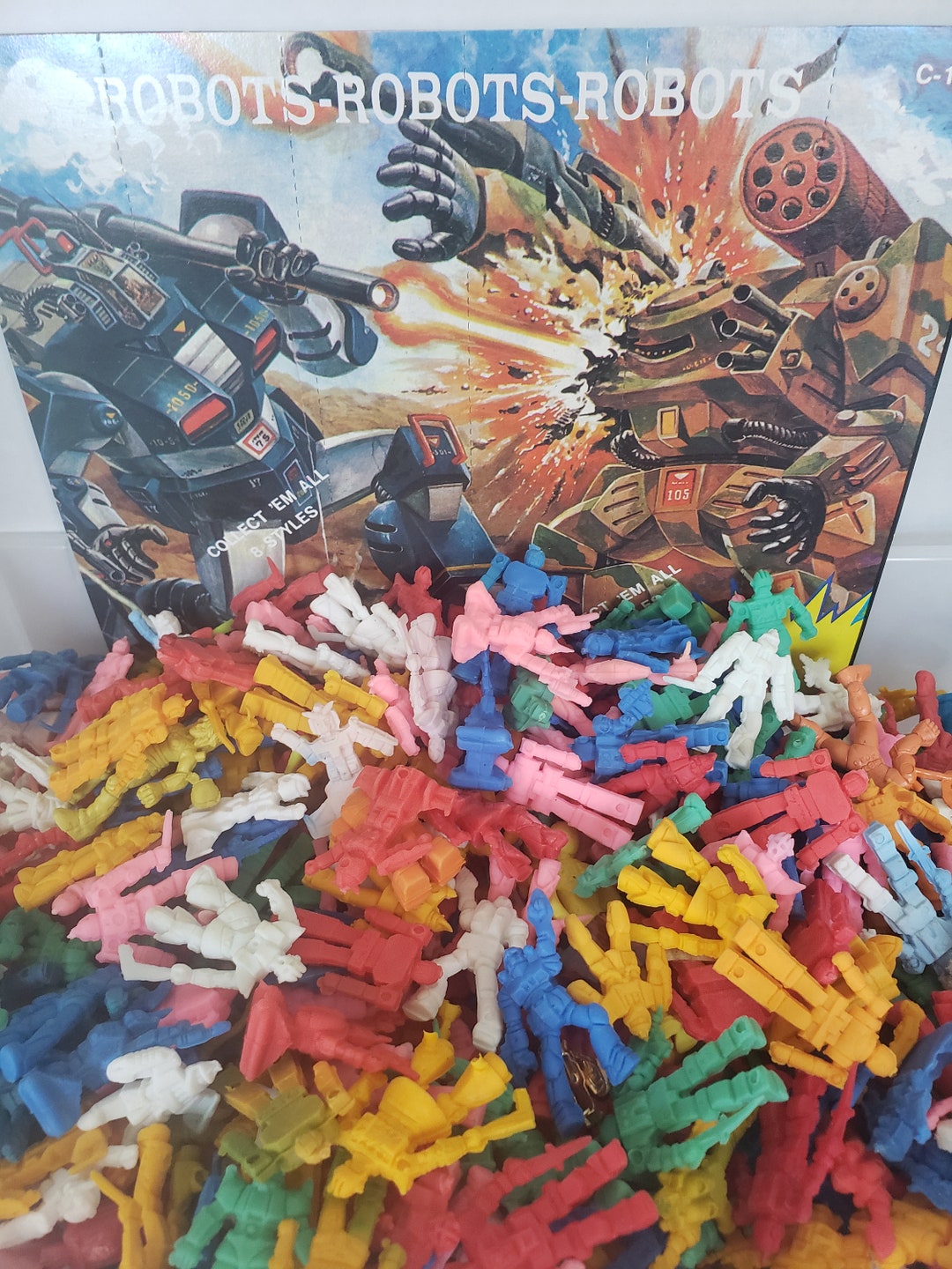 Vintage Gumball Prizes Rubber War-bot-transformers Figures 1980s Lot of ...