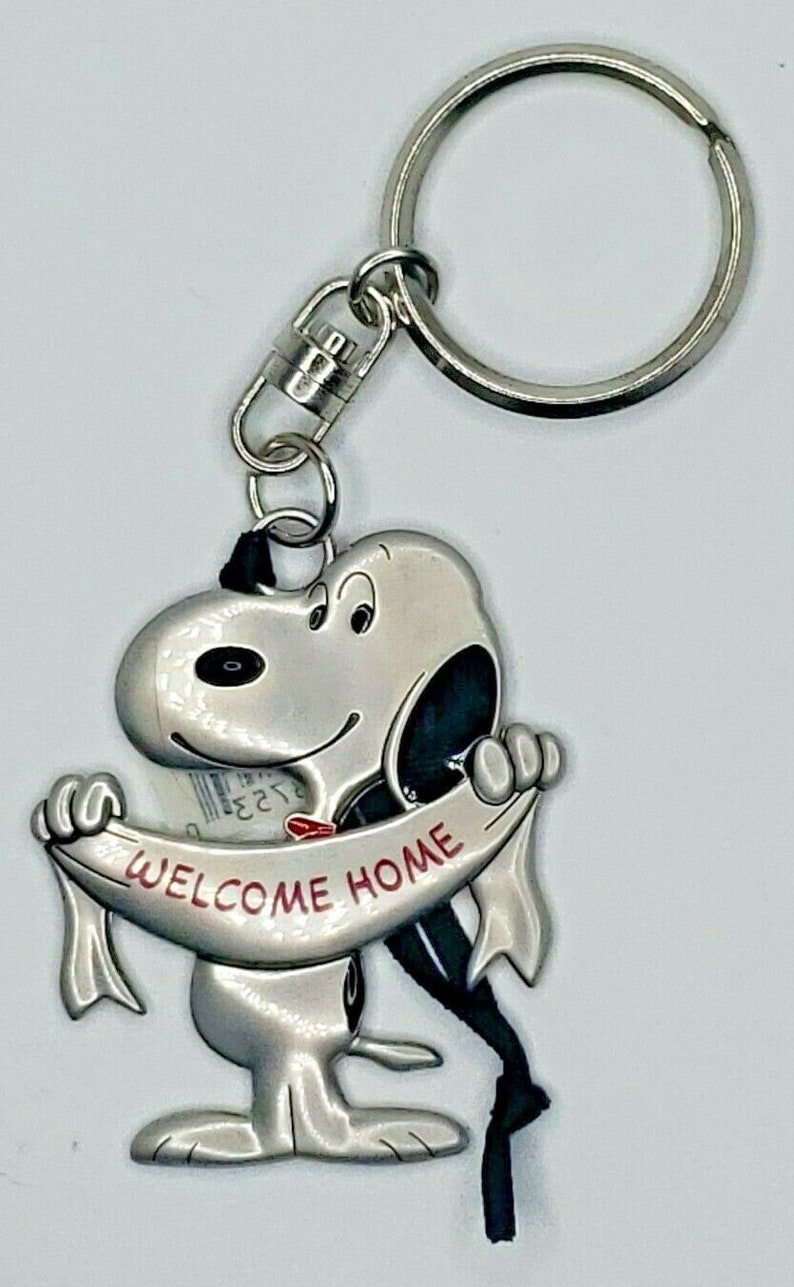 Hallmark's Peanuts Snoopy Pewter Key Chain / Ornament - Etsy