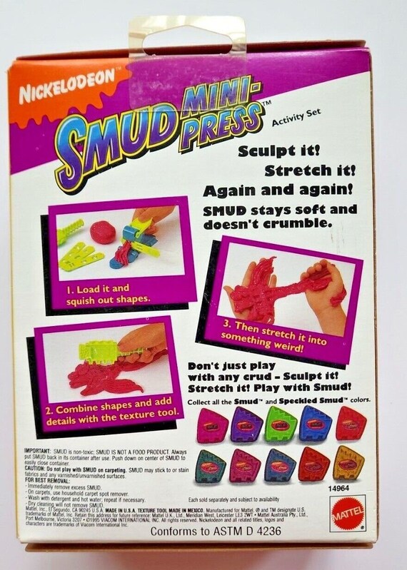 Vintage Nickelodeon Smud Works Mini-Press Clay Playdo… - Gem