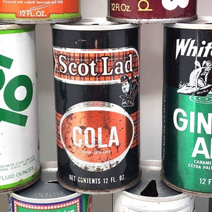 Vintage 70-80's Mixed Collectible Empty Soda Steel Cans Lot of 15 Cans ...