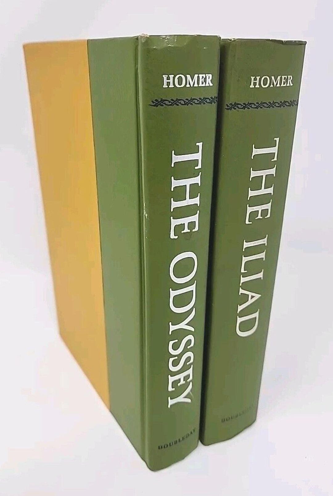 The Odyssey & the Iliad by Homer Matching Volumes 1961/ 1974 Doubleday ...